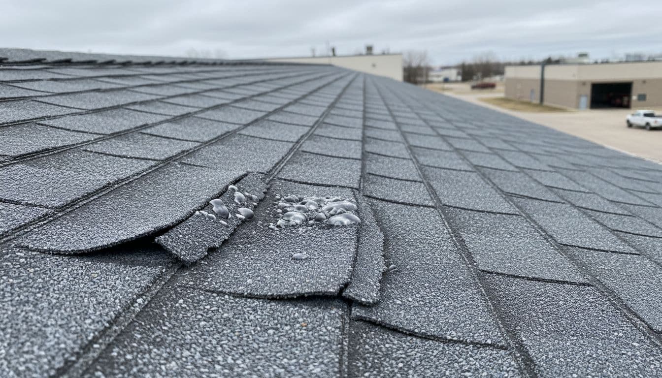 Asphalt Shingle Freeze-Thaw Damage Signs On Commercial Roofs